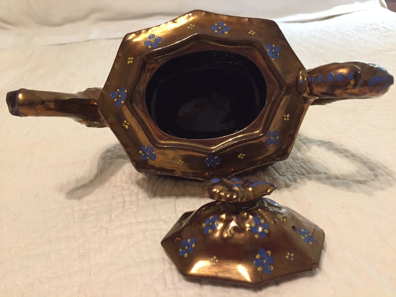 Copper Luster Tea Pot - Etsy