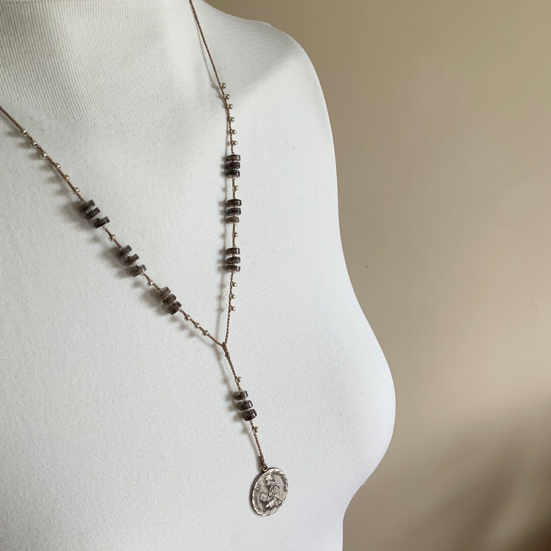 St Dominic Vintage Holy Medal Necklace, Catholic Jewelry - Etsy