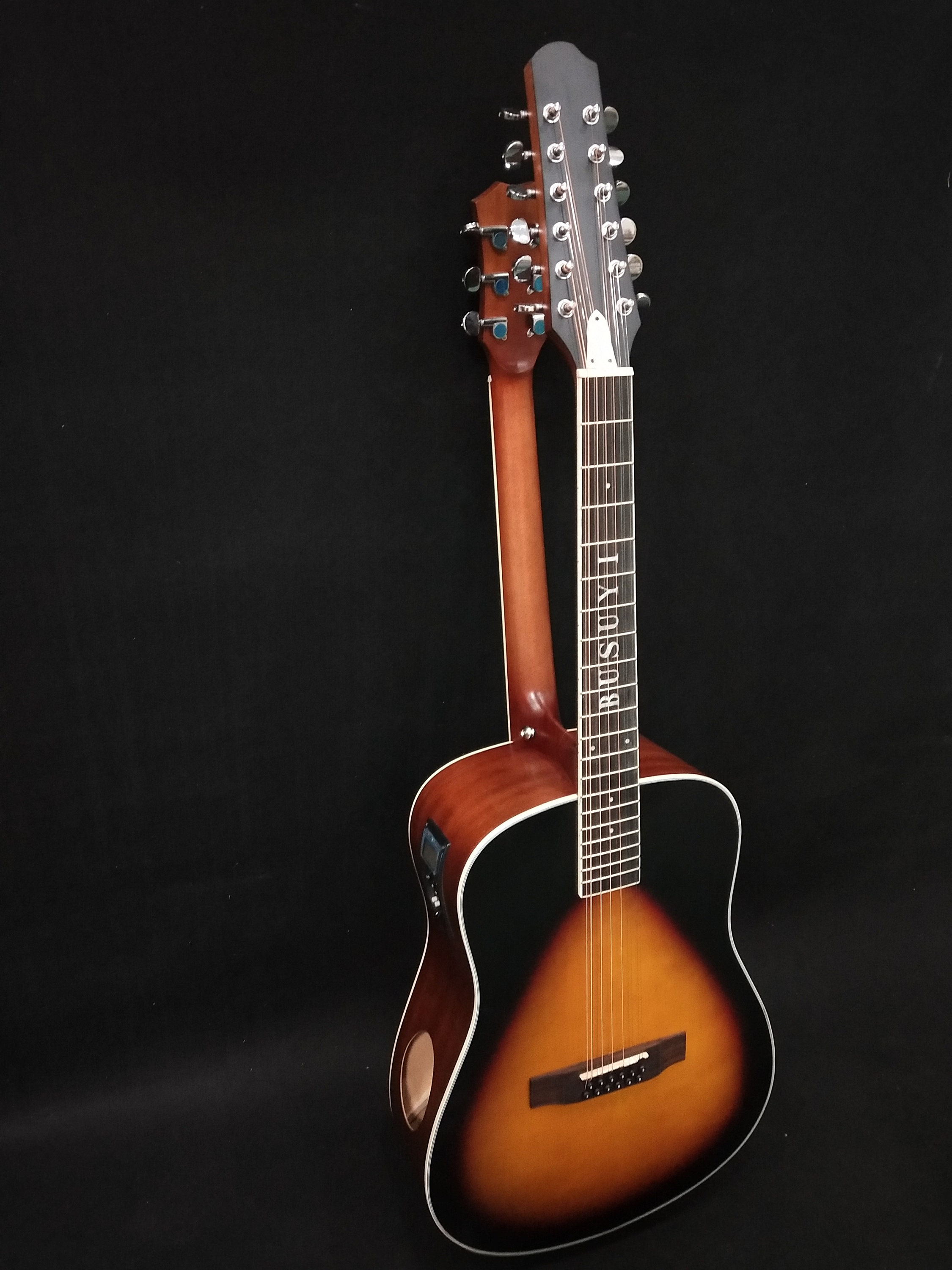 12/6 String 2 Sides, Double Neck, Acoustic/electric Busuyi Guitar PS ...