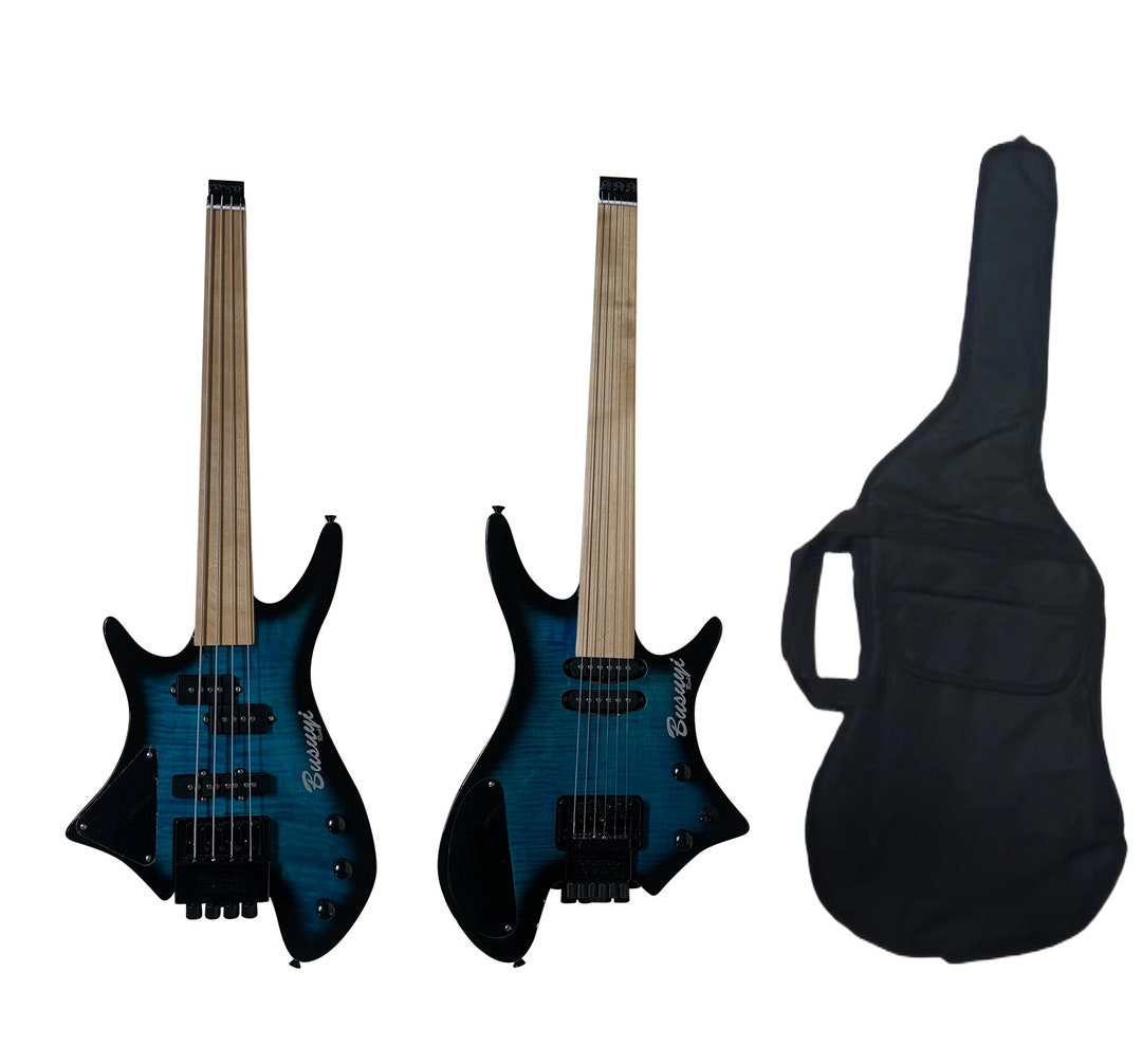 4 String Short Scale Bass/ 6 String Lead Headless, (2 in 1 ) Busuyi ...