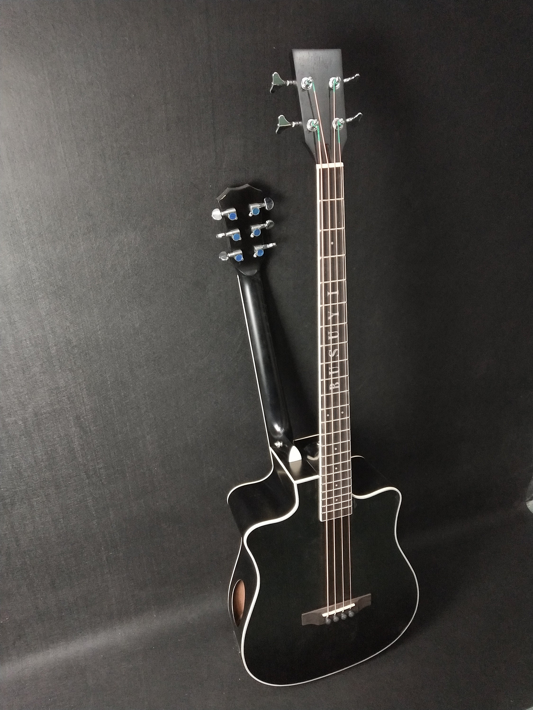 Acoustic Double Neck 4 String Bass / 6 String Lead Combo 2020 Guitar ...