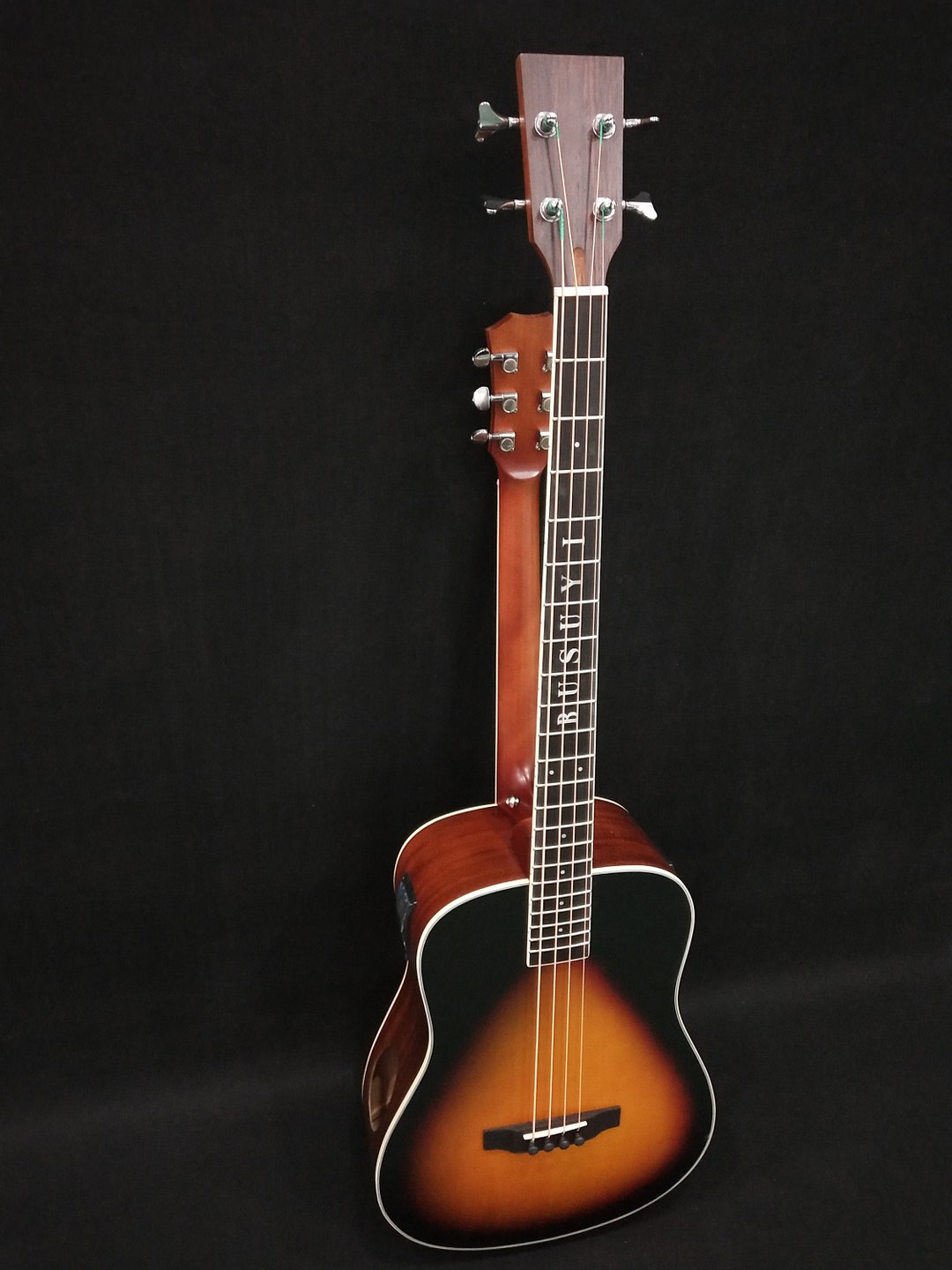 Acoustic Double Neck 4 String Bass / 6 String Lead Combo 2020 Guitar ...