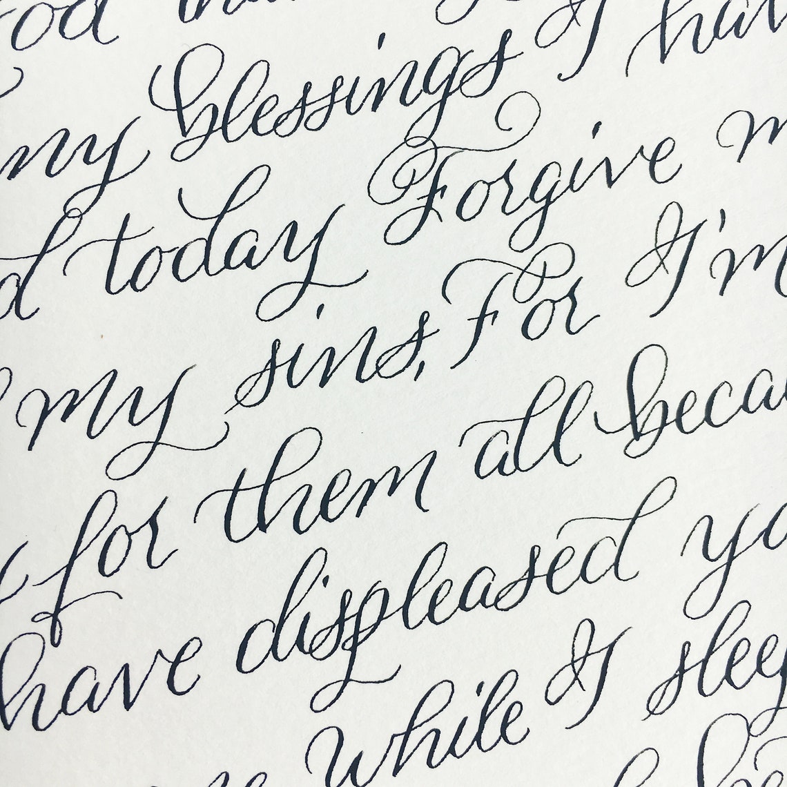 Apostles Creed Prayer / Calligraphy Bible Print / Christian - Etsy