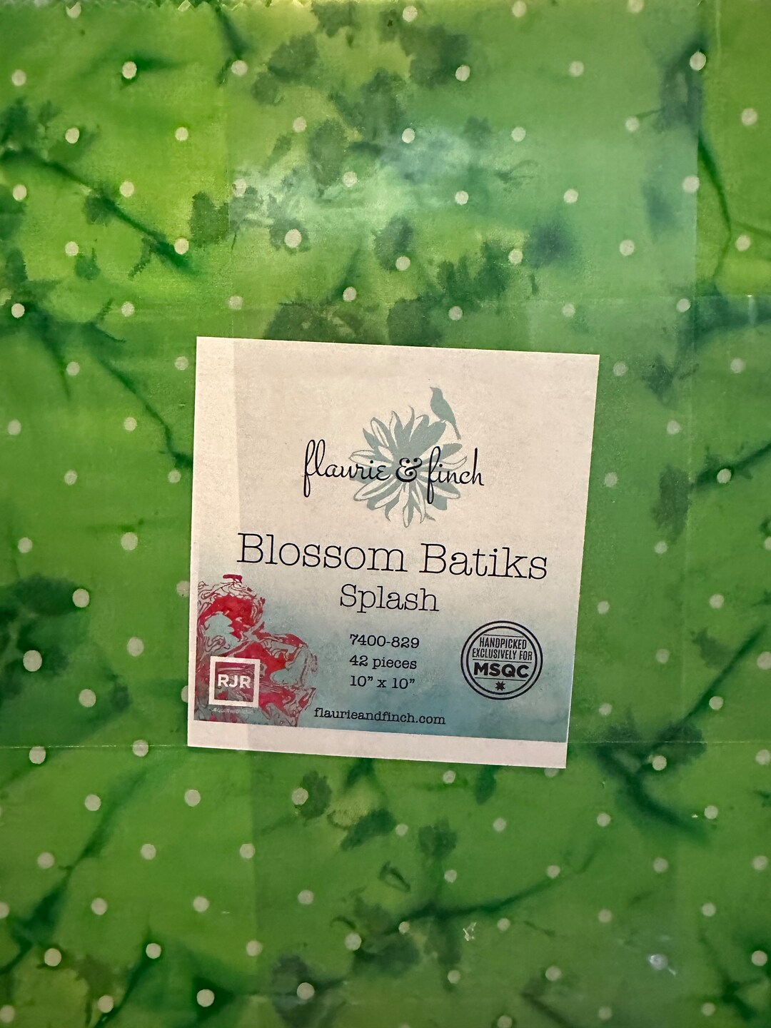 Blossom Batiks Splash by Flaurie & Finch for RJR Fabrics 10 Layer Cake ...