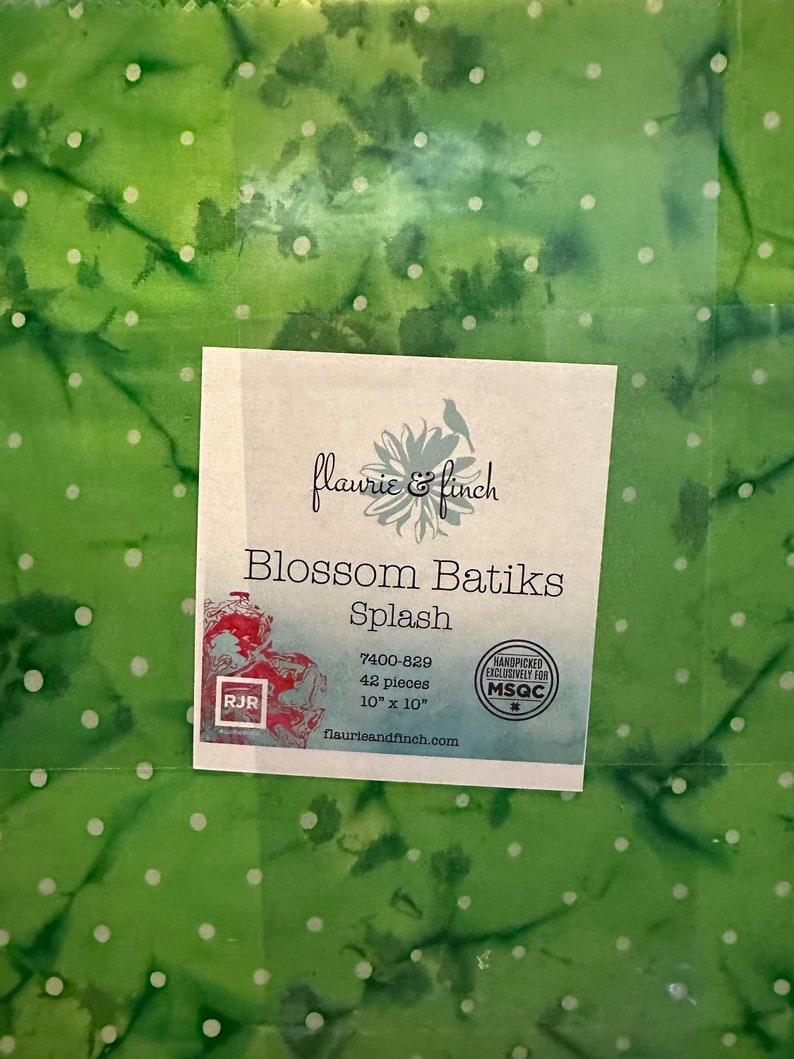 Blossom Batiks Splash by Flaurie & Finch for RJR Fabrics 10 Layer Cake ...