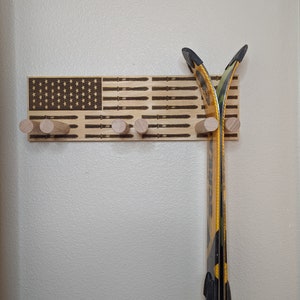 Wall Mounted Ski Rack - Etsy