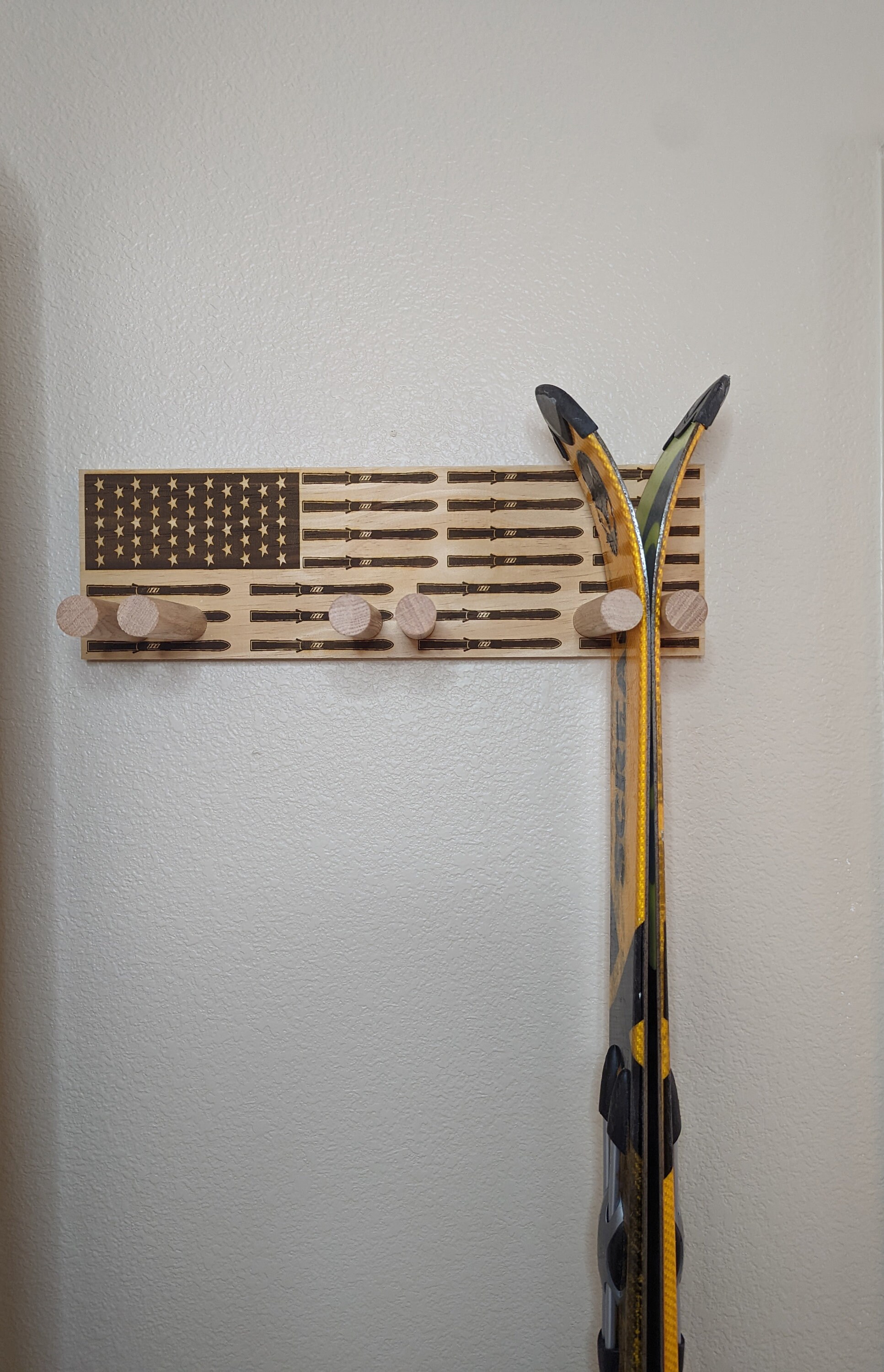 Wall Mounted Ski Rack - Etsy