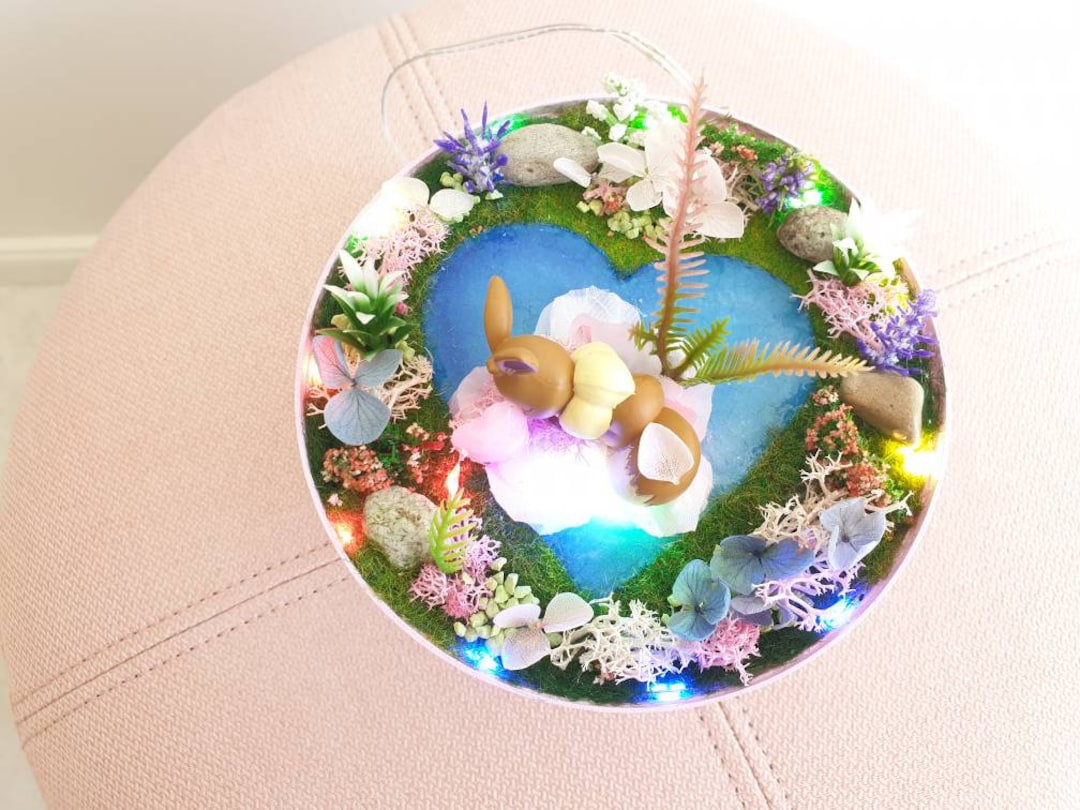 Pokemon Terrarium, Pokeball Diorama / Fairy Forest Terrain, 10cm/4inch ...