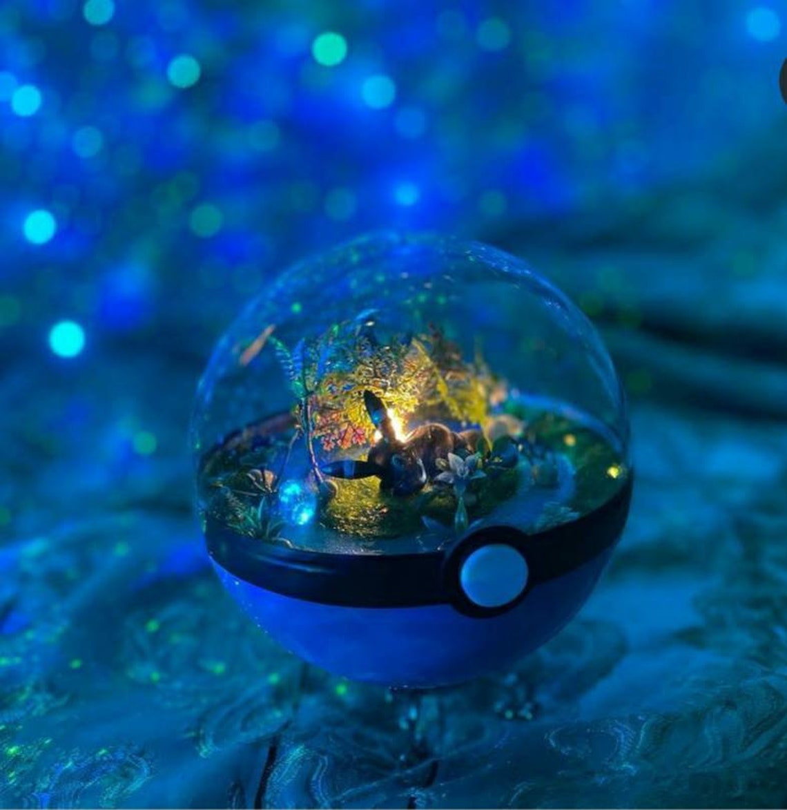 Pokemon Terrarium Pokeball Diorama 12/14/16cm / 4.7inch - Etsy