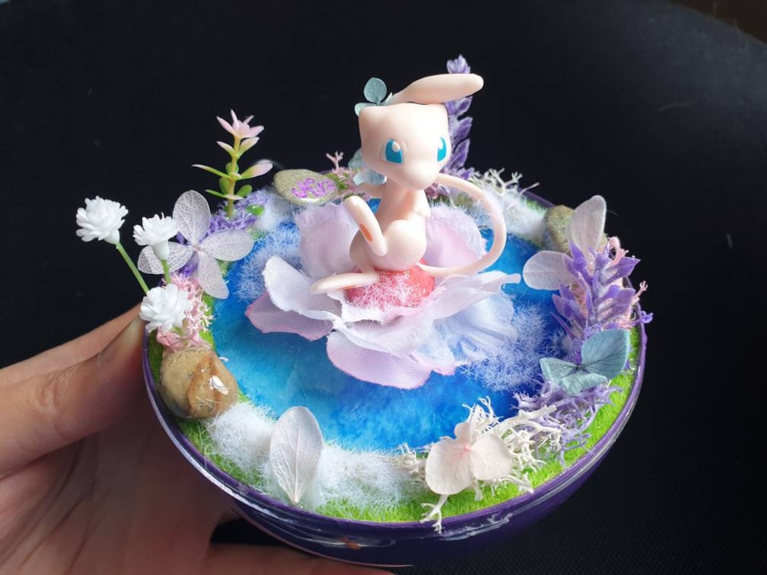 Pokemon Terrarium / Pokeball Diorama / Fairy Forest Winter Lavender ...