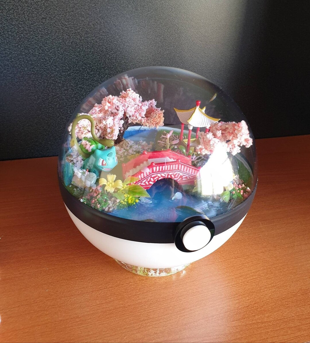 Huge Pokemon Terrarium, Pokeball Diorama/ Japanese Oriental Garden ...