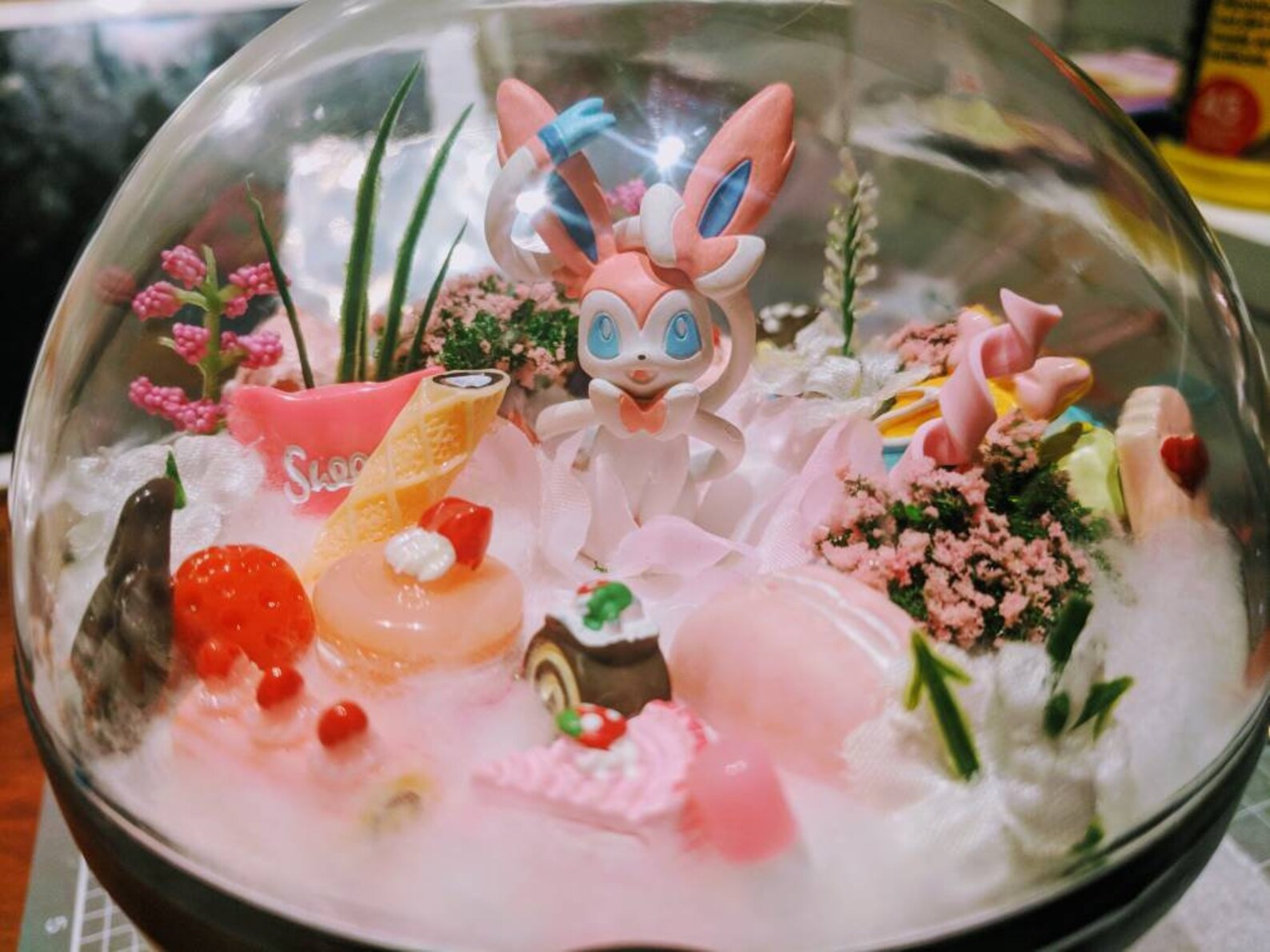 Pokemon Terrarium Sweet Paradise Pokeball Diorama/ Custom/100mm /120mm ...