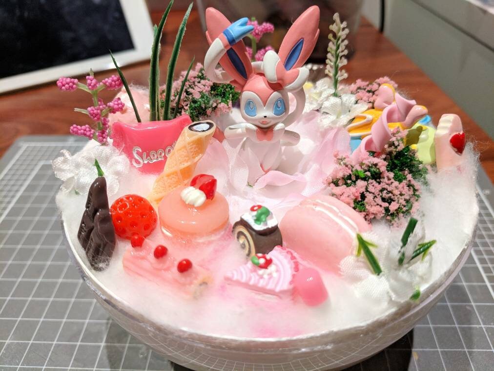 Pokemon Terrarium Sweet Paradise Pokeball Diorama/ Custom/100mm /120mm ...