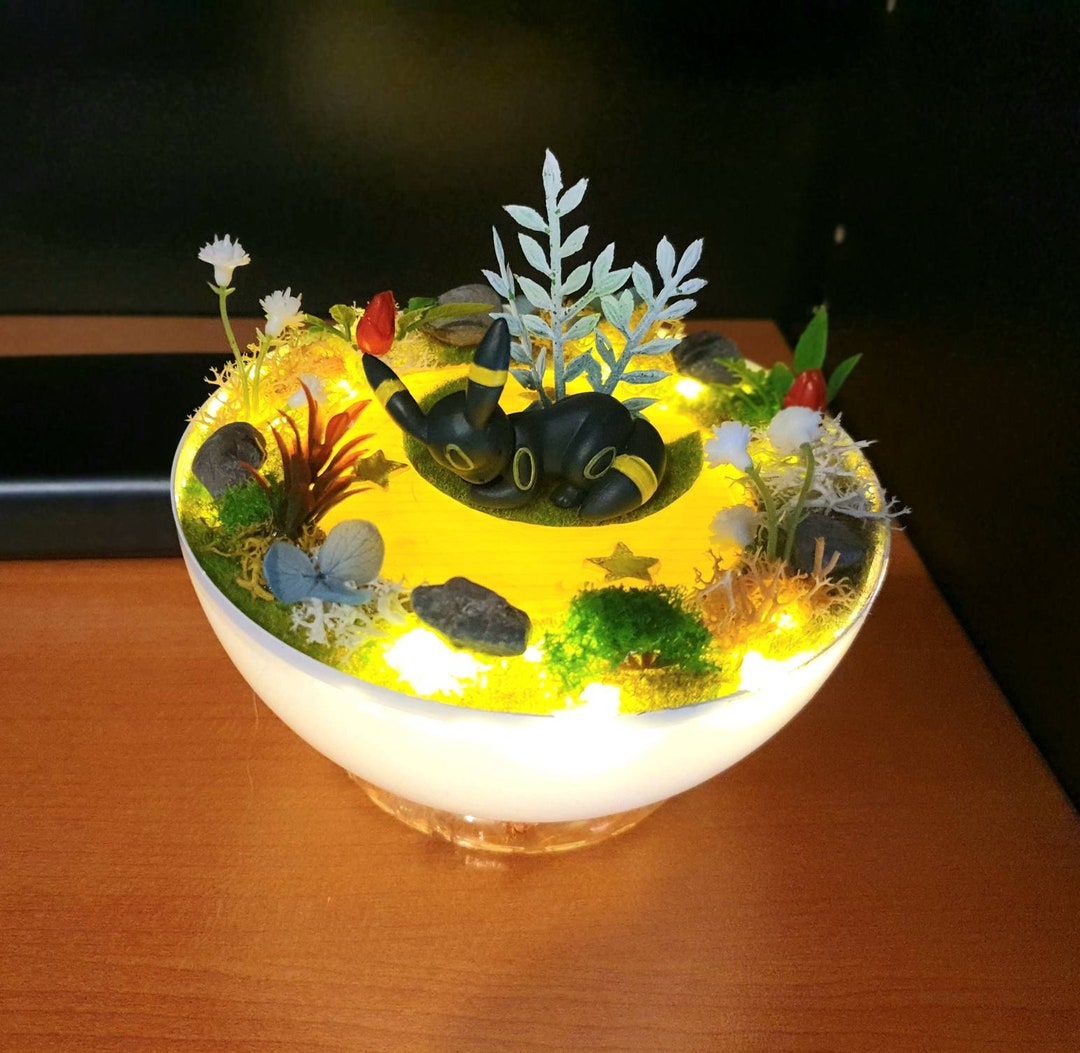 Pokemon Terrarium/ Pokeball Diorama / Umbreon's Moon Forest / Custom ...