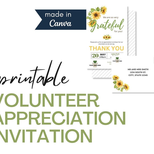 Volunteer Appreciation Invitation - Etsy