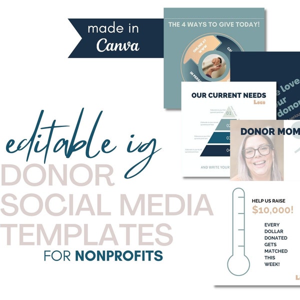 Nonprofit Social Media Posts - Etsy