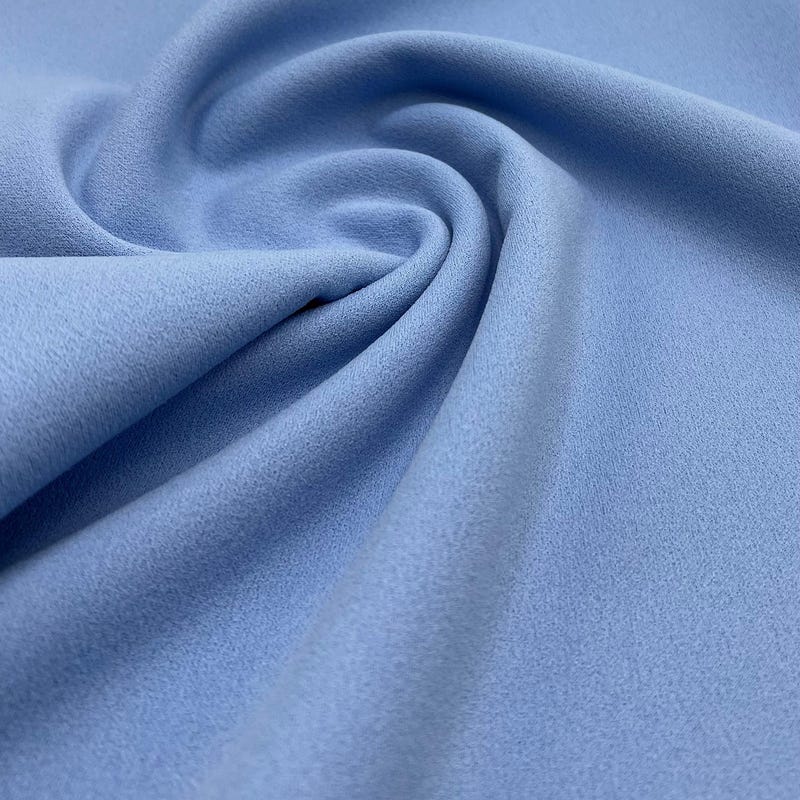 Blue Scuba Knit Fabric - Etsy UK