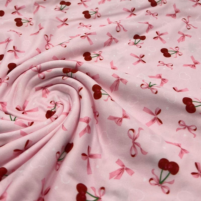 Bow Print Fabric - Etsy UK