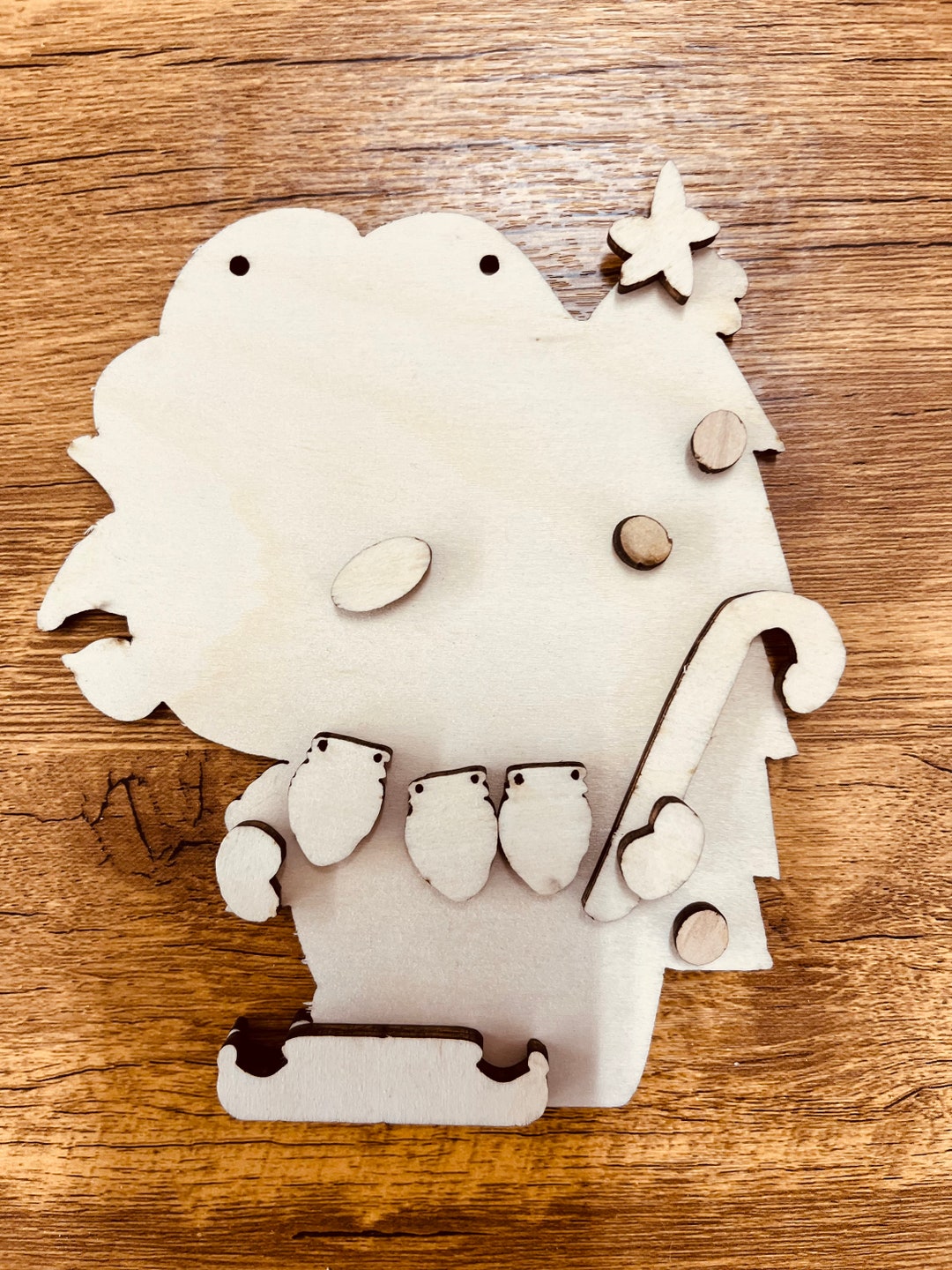 Elf Ornament Christmas Wood Cutouts DIY Kits for Adults Paint Yourself ...