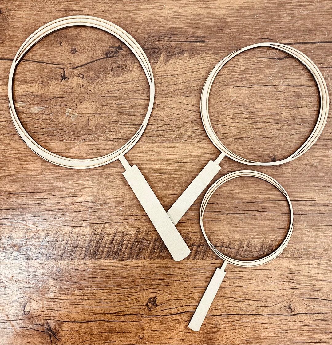 Wood Cutouts for Junk Journaling Magnifying Glass Ready to Paint - Etsy