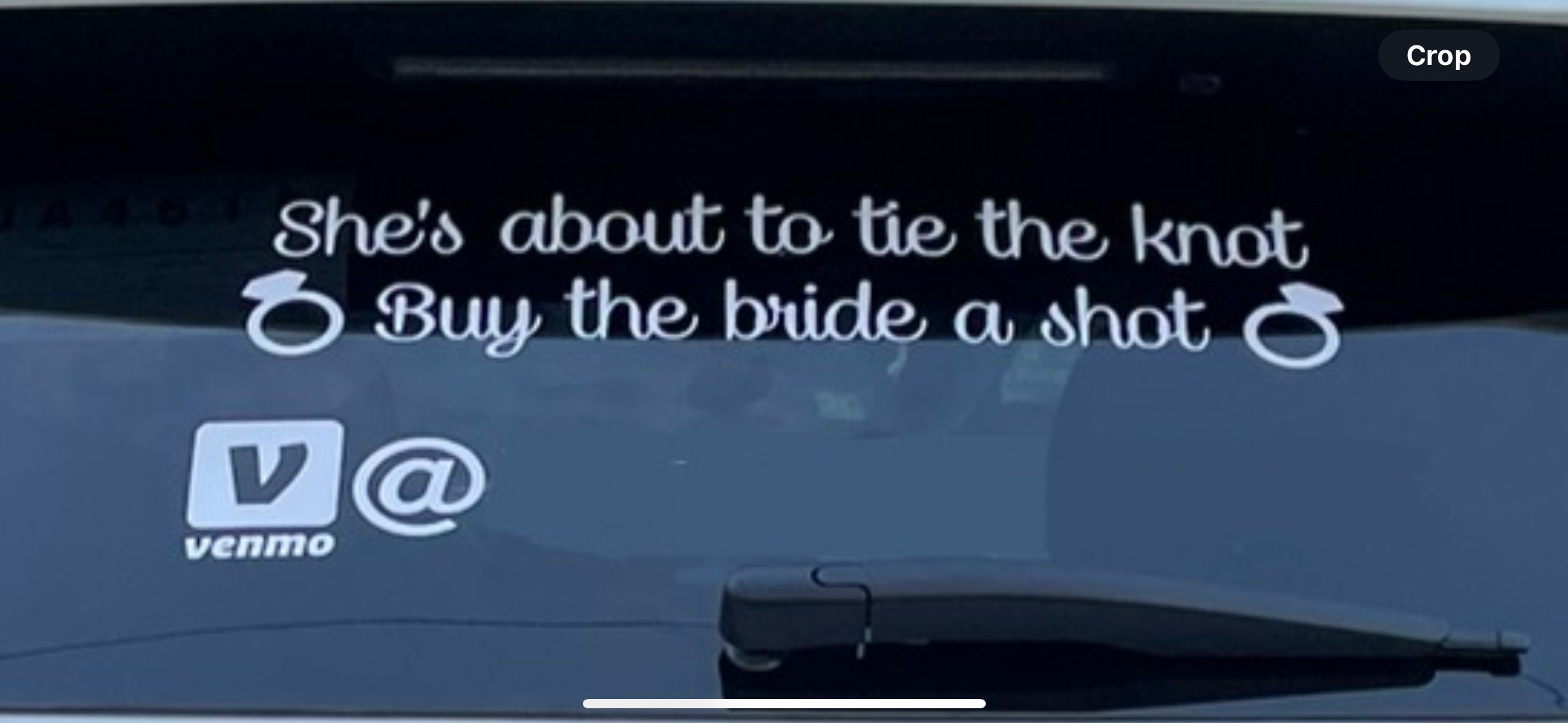 Bachelorette Party Decal, Removable Vinyl Decal, Venmo, Buy the Bride a ...