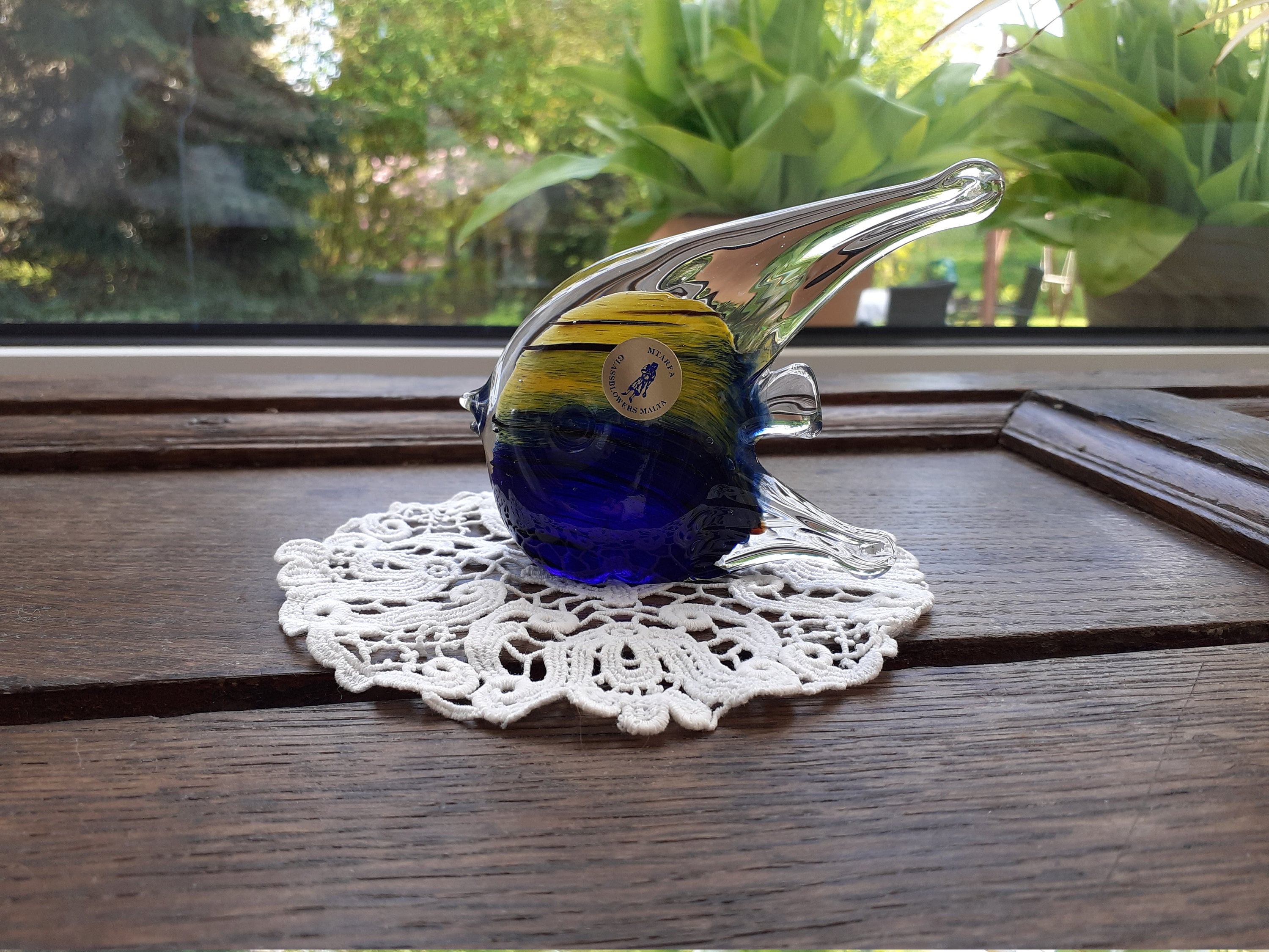 Mtarfa Glassfish Paperweight Glassblowers Malta 70s 80s - Etsy España