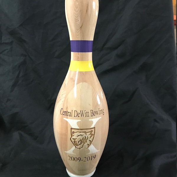 Wood Bowling Pin - Etsy
