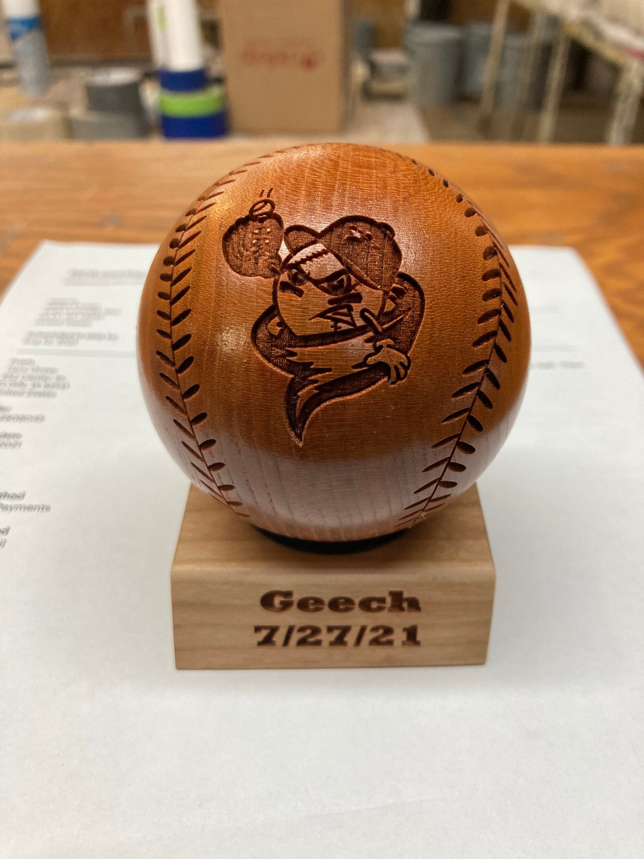 Custom Wooden Baseball - Etsy