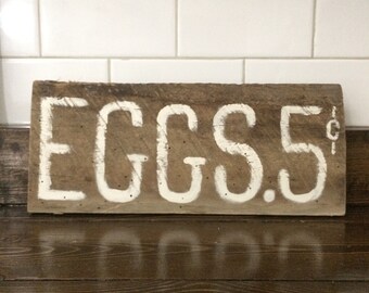Custom Buttermilk 5 Cents Sign Primitive Rustic Hand Made - Etsy
