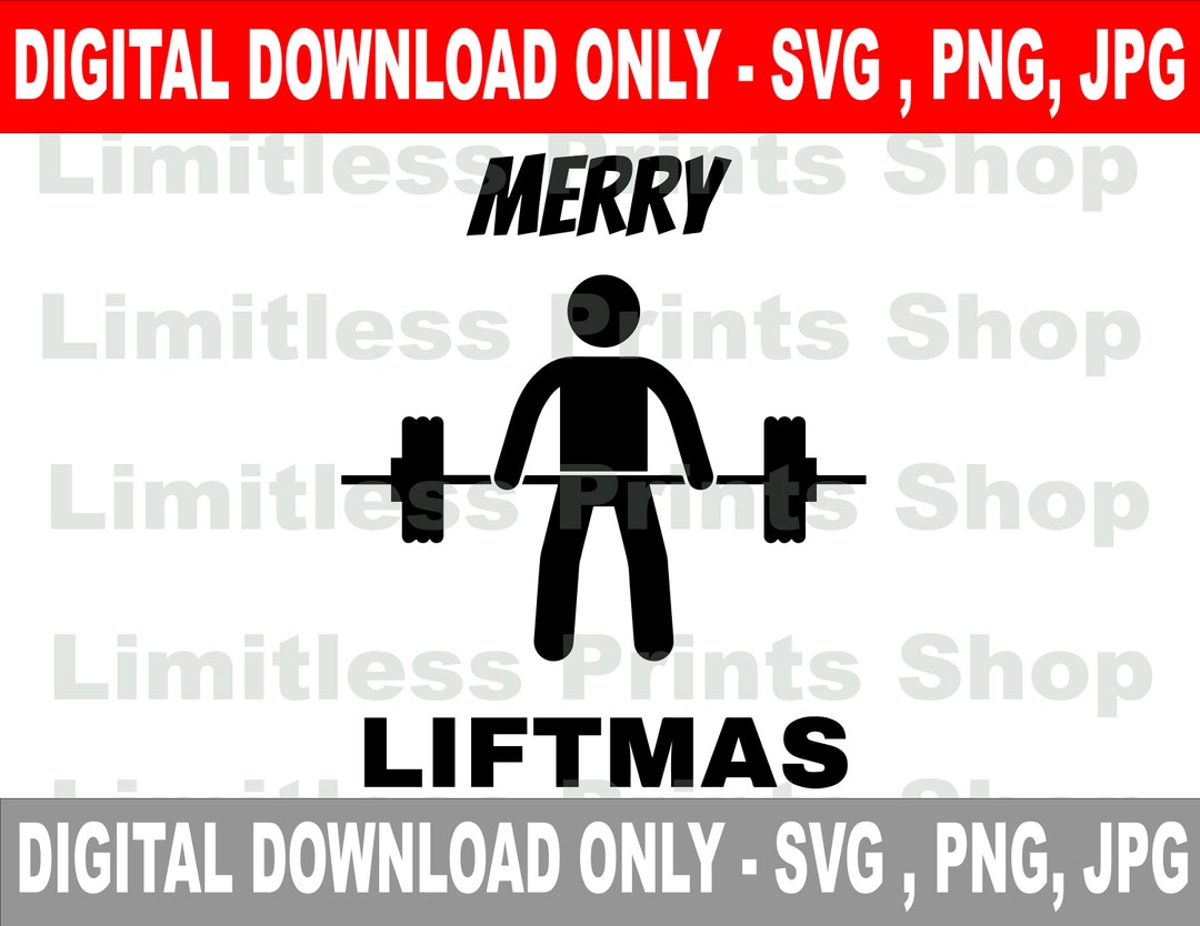 Merry Liftmas Deadlift SVG File ,christmas Svg, Christmas Shirt Svg ...