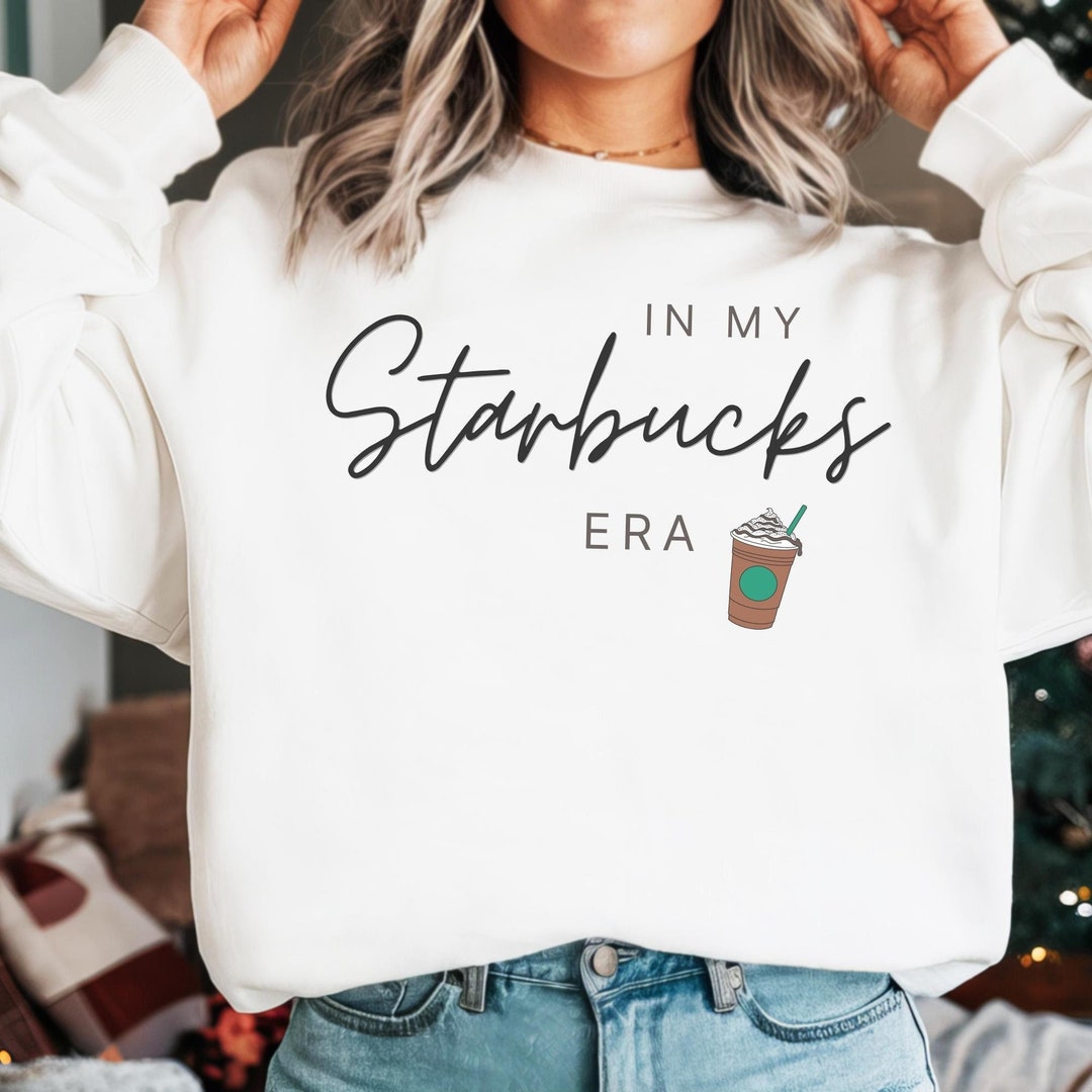 In My Starbucks Era Cozy Crewneck Sweater | Starbucks Shirt | Iced ...