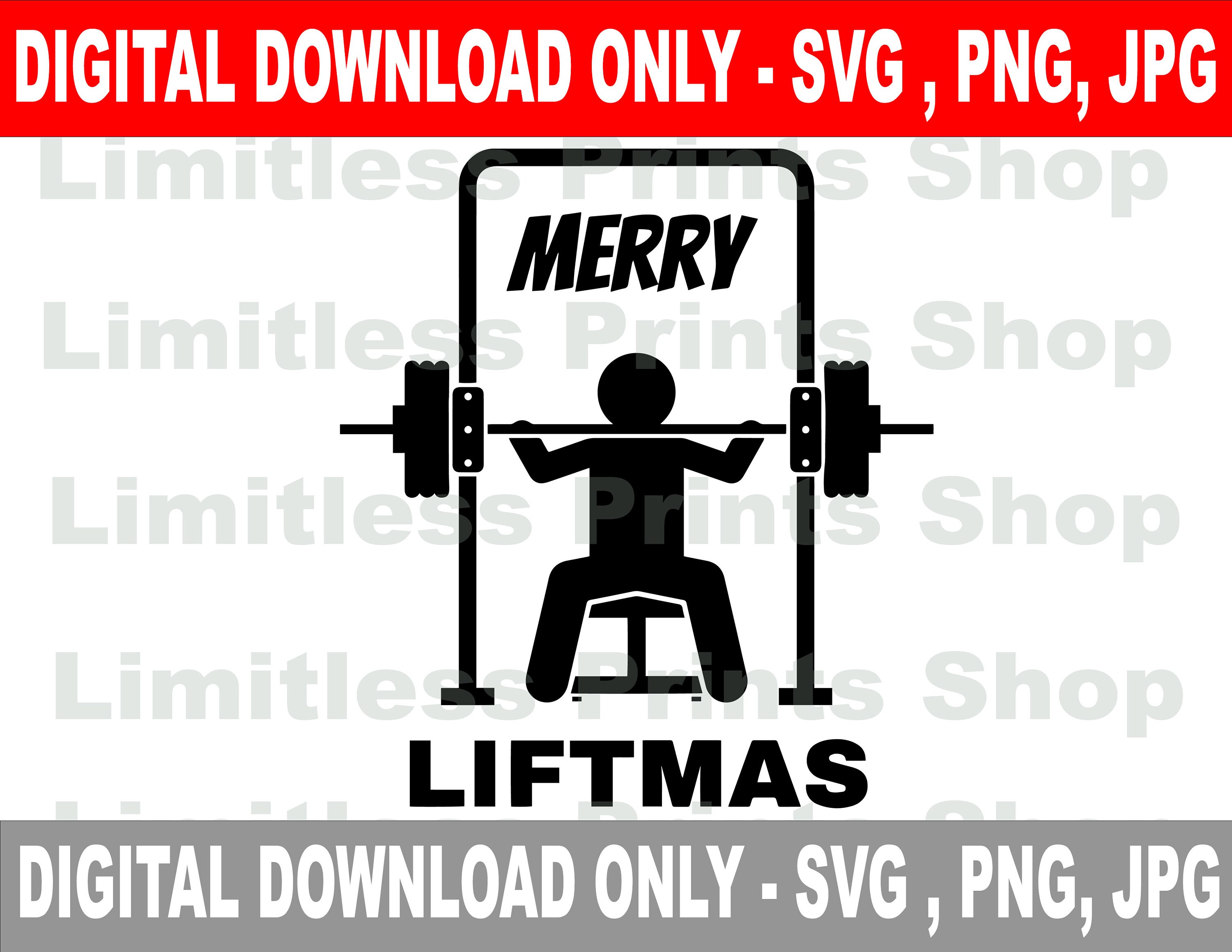 Merry Liftmas Bench Press SVG File ,christmas Svg, Christmas Shirt Svg ...