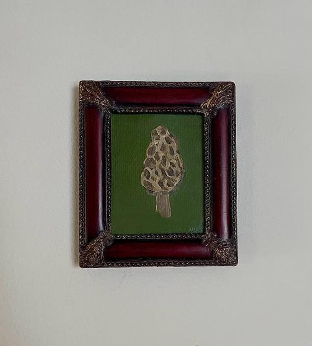 Miniature Morel Painting - Etsy