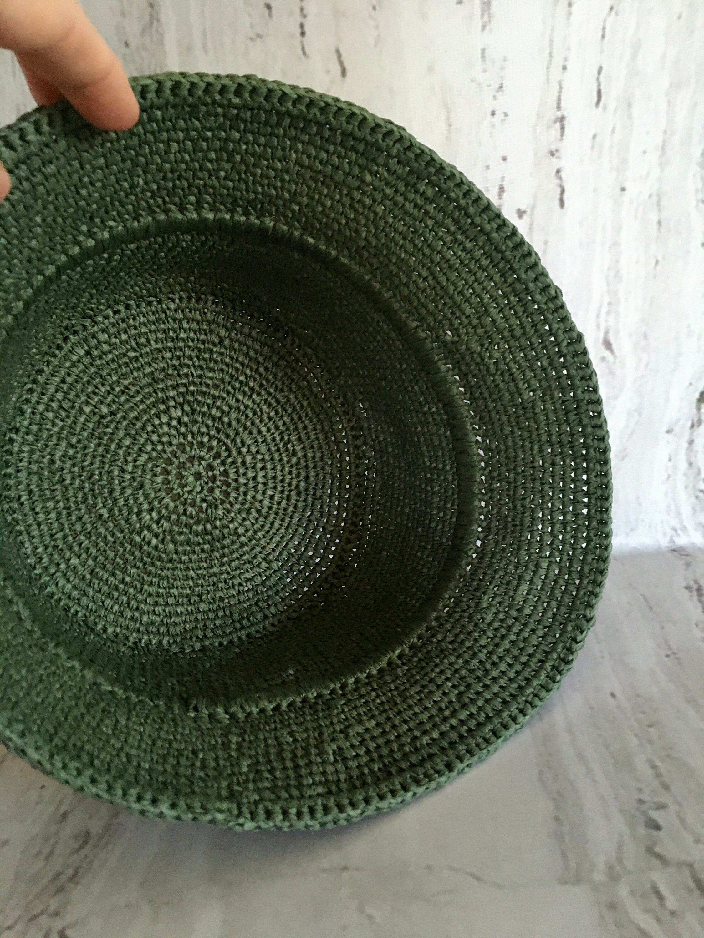 Crochet Raffia Sun Hat, Crochet Raffia Hat With 4 Inches Brim - Etsy