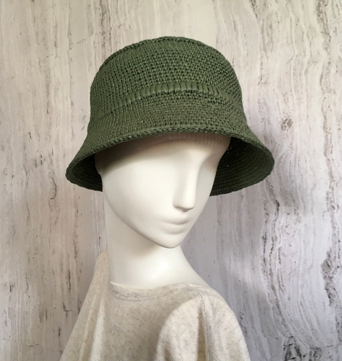 Crochet Raffia Sun Hat, Crochet Raffia Hat With 4 Inches Brim - Etsy