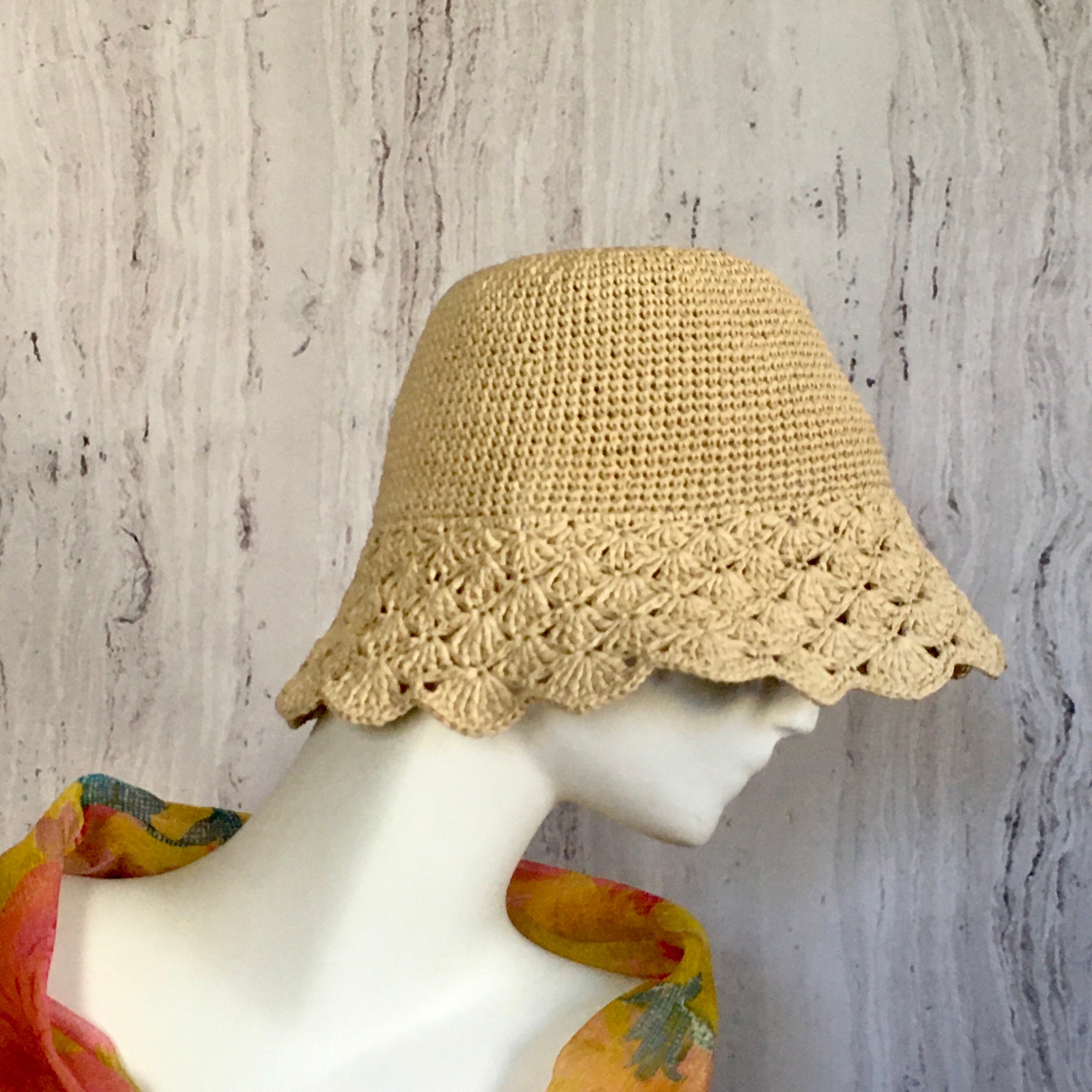 Straw Crochet Hat Crochet Raffia Hat Raffia Summer Hat - Etsy