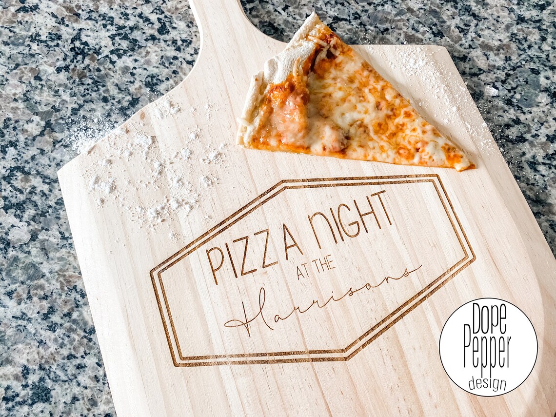 Pizza Night Personalized Pizza Peel, Custom Name Pizza Board ...