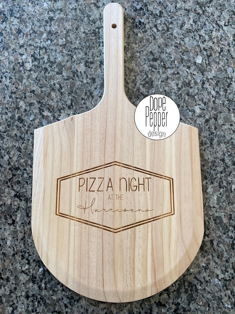 Pizza Night Personalized Pizza Peel Custom Name Pizza Board - Etsy