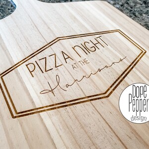 Pizza Night Personalized Pizza Peel, Custom Name Pizza Board ...