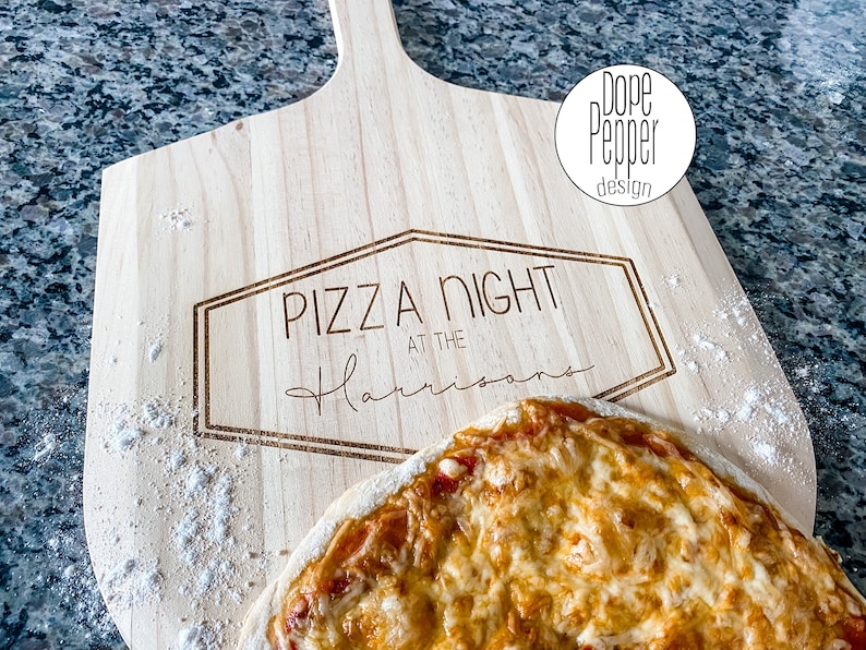 Pizza Night Personalized Pizza Peel Custom Name Pizza Board - Etsy