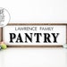 Pantry Sign With Personalization, Farmhouse Kitchen Sign, Personalized ...