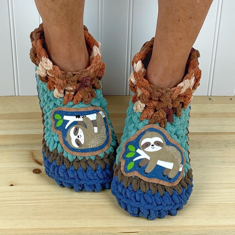 Sloth Fuzzy Socks - Etsy