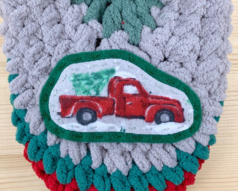 Vintage Red Truck & Tree Slippers Cozy Chenille Slipper - Etsy