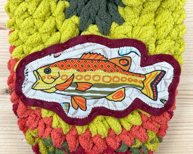 Cozy GOLD & GREEN Fish Slippers - Comfy Chenille Slipper Socks - Fun ...