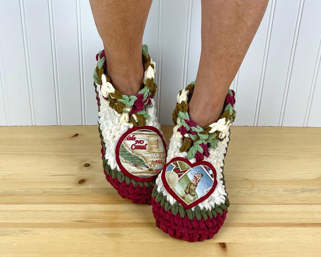 Fun FISHING Slippers - Cozy Chenille Slipper Socks - Fly Fishing - Gift ...