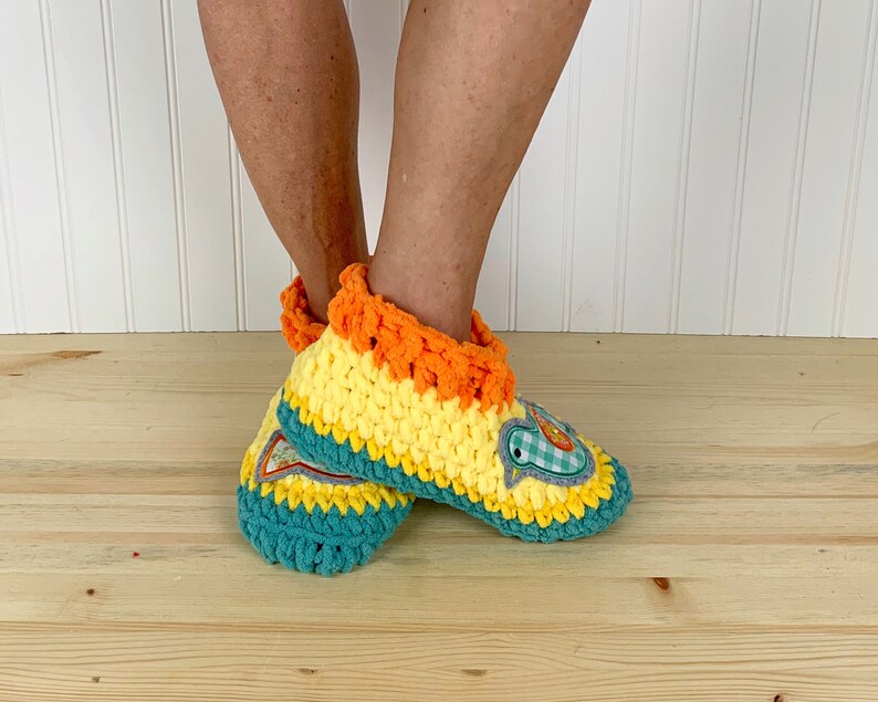 Cozy BIRD Slippers Bird Lover Gift Yellow Chenille Slipper - Etsy