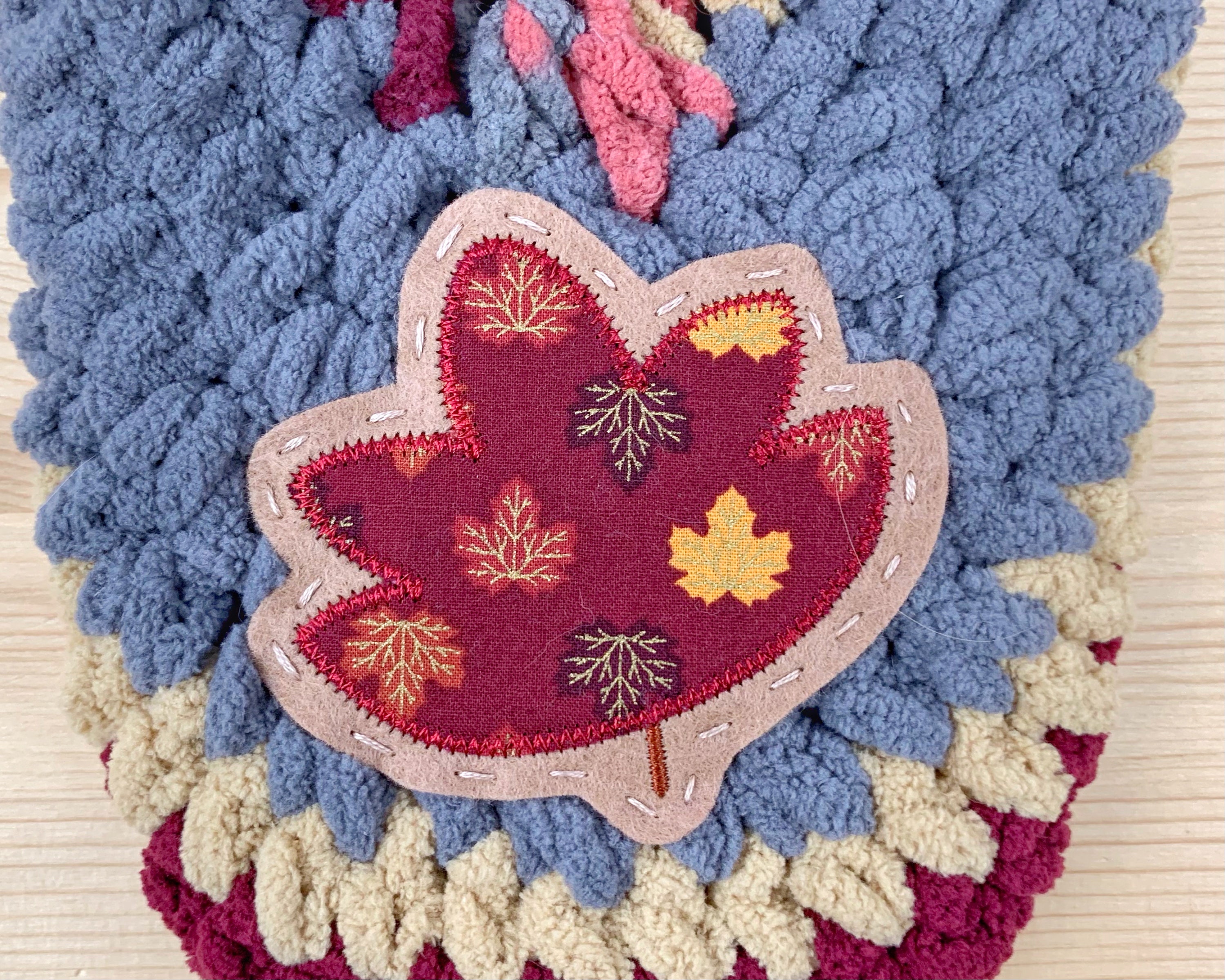 AUTUMN LEAVES Slippers Cozy Chenille Slipper Socks Harvest - Etsy