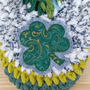 Rustic Shamrock Slippers - Cozy Chenille Slipper Socks - St. Patrick's ...