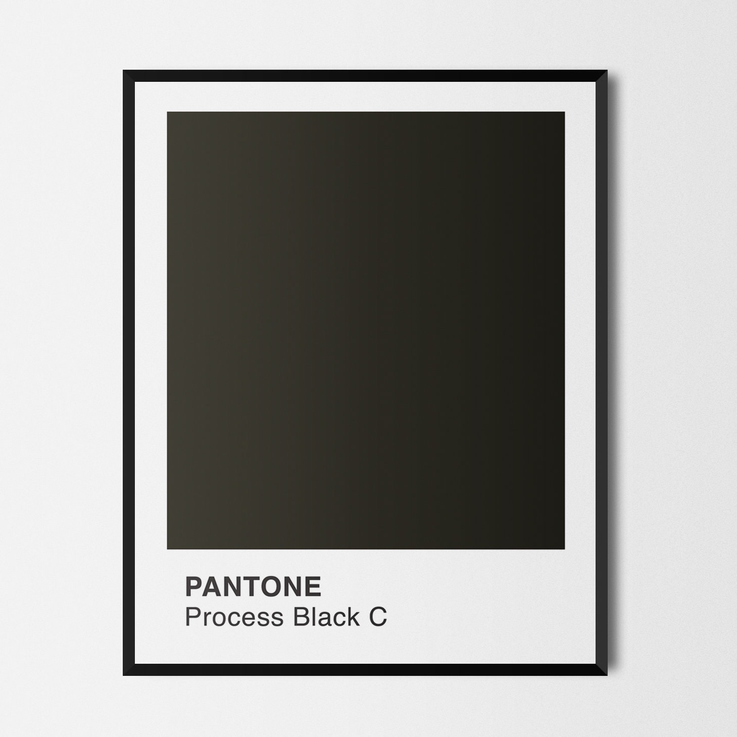 Lámina Pantone Black Pantone Negro Pantone Process Black | Etsy