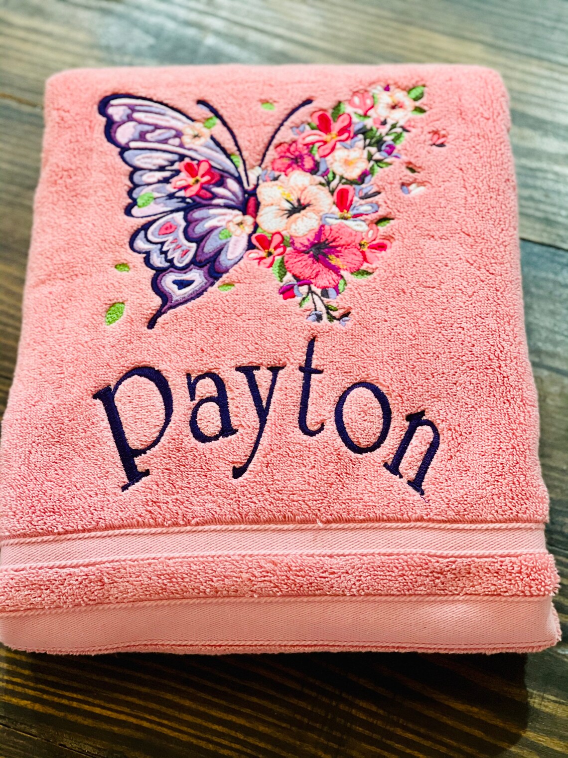Personalized Butterfly Towel // Wedding Gift // Bath Towel Set // House ...